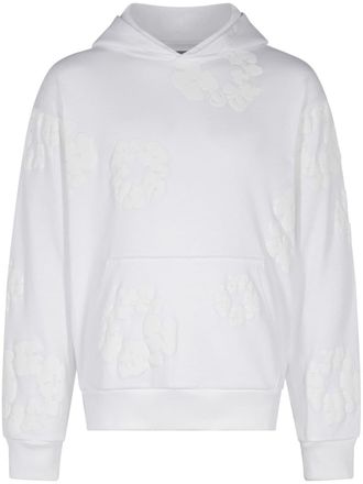 Denim Tears hoodie à imprimé Cotton Wreath - Blanc