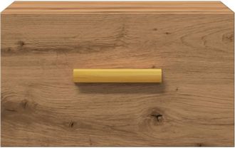 Generic Wandmontierter Nachttisch, Schwebender Nachttisch mit Schublade mit Holzgriff, Holzwerkstoff f&uuml;r Schlafzimmer, Kleine Wohnung und Schlafsaal (Handwerk