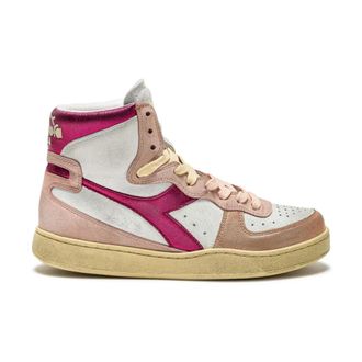 Diadora Femme, Chaussures, Rose, Taille: 37 EU Baskets Basses de Basketball à Finition Métallisée