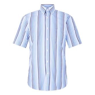 Paul & Shark Chemise en coton ray&eacute;e - Homme - Chemises - Bleu - Taille: L