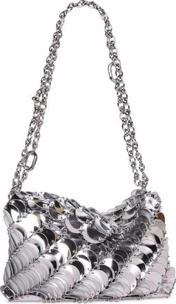 Paco Rabanne Femme, Sacs, Gris, Taille: ONE Size Paco Leather Bag