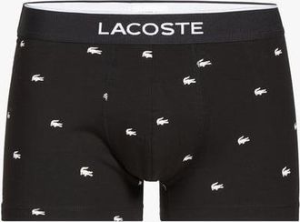 Lacoste 3er-Pack Baumwoll-Boxershorts - Schwarz