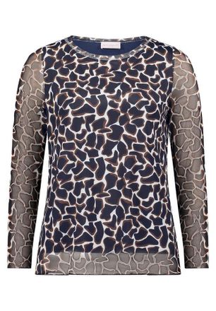 Betty Barclay Kurzarmshirt Damen mit Animalprint (1-tlg)
