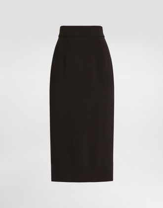 Dolce & Gabbana Schlauchrock Aus Elastischer Wolle - Frau R&ouml;cke Schwarz 40