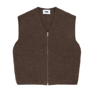 Rus Chaleco Ishi - - Jackets - Damen - Braun - M