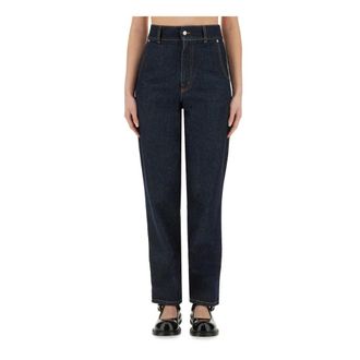Moschino Pantalone Denim Blu Di Cotone - - Jeans - Damen - Blau - S