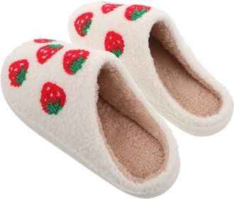 BESTONZON Pantoufles DIntérieur Chaudes pour Femmes Bottines Fourrées Motif Floral Semelle Antidérapante Taille 40-41 Pantoufles Doux en Coton pour Maison et Hi