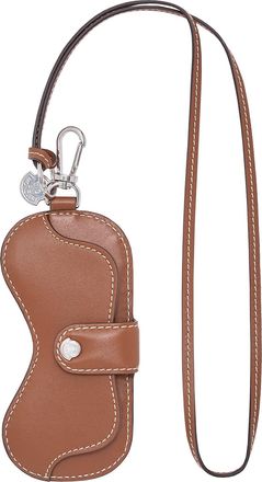 Moncler Moncler Leather Quilted Glasses Case, Men, Orange, Size: One Size