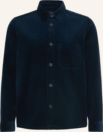 Olymp Cord-Overshirt blau