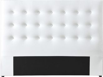 Vente-Unique Polster-Bettkopfteil -180 cm - Kunstleder - Wei&szlig; - Francesco