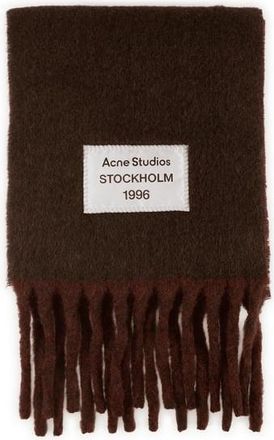 Acne Studios Echarpe en laine m&eacute;lang&eacute;e