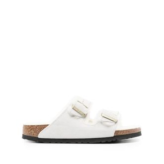 Birkenstock Femme, Chaussures, Blanc, Taille: 37 EU Arizona Shearling Su&egrave;de Cuir