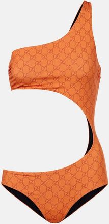 Gucci Maillot de bain GG asym&eacute;trique