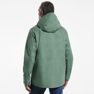 Lands End Verstaubare wasserdichte Regenjacke, Herren, Gr&ouml;&szlig;e:56-58 regular, Gr&uuml;n, Polyester, by Lands End