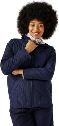 Regatta Womens Courcelle Quilted Jacket, Manteau matelassé à col montant Courcelle pour femme de 12 Femme, Navy