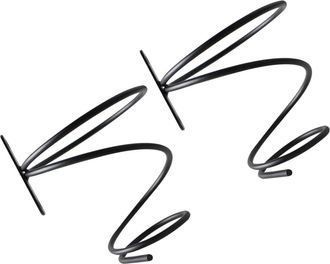 NUOBESTY 2 St&uuml;ck Wandmontiertes Weinflaschenregal aus Metall Einzelnes H&auml;nge Weinflaschenregal Platzsparender Getr&auml;nkeorganizer f&uuml;r Hausbar und Restaurant Eise