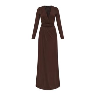 Dsquared2 Kleid mit G&uuml;rtel - - Dresses - Damen - Braun - 2XS