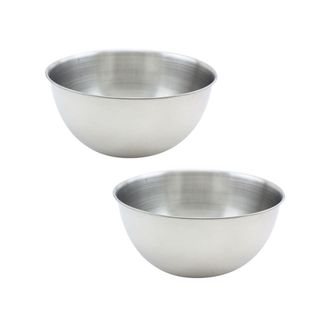 Fackelmann Fackelmann 9312150 Edelstahl-Sch&uuml;ssel zum R&uuml;hren, Salatsch&uuml;ssel, Edelstahlsch&uuml;ssel, R&uuml;hrsch&uuml;ssel, Backutensilien, Edelstahl, 20,5 cm