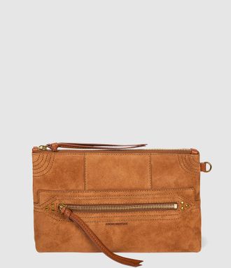 Jerome Dreyfuss Pochette Lucky Clutch Caramel