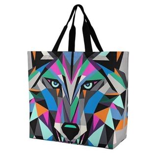 Generic Coyote, Loup Sac Courses L&eacute;ger Tote Bag Grand Sac Fourre Tout Pour Travail Shopping Quotidienne