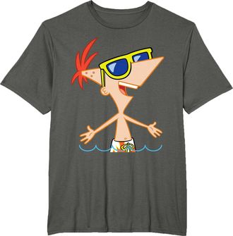 Disney Phineas and Ferb Summer Vacation Swim Time Phineas T-Shirt