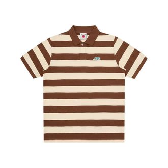 Icecream Running Dog Gestreiftes Poloshirt - - Tops - Herren - Braun - M