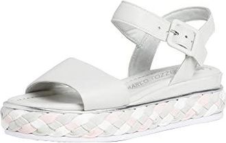 Marco Tozzi Femme 2-2-88702-28 Sandale, Lt Grey Comb, 41 EU