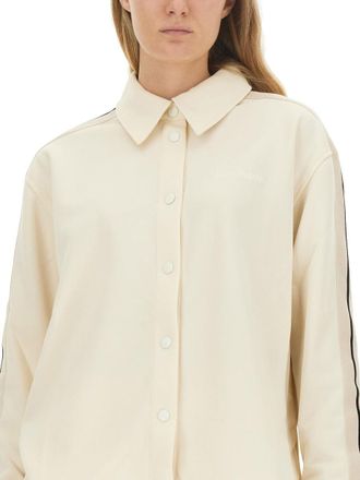 Palm Angels Monogram Sports Shirt - Beige