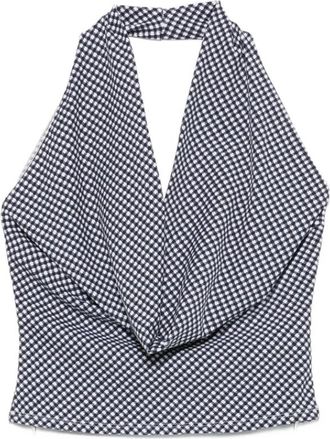 Frankies Bikinis Femme, Blouses et Chemises, Multicolore, Taille: 40 FR Jay Gingham Halter Top