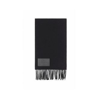 Hogan Ksuf2513520Xqeb Wollschal mit Fransen - - Accessories - Herren - Schwarzk - ONE SIZE