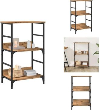 vidaXL Vidaxl - Bücherschrank Artisan-Eiche 50x33x82 cm Holzwerkstoff - Bücherschrank - Bücherschränke - Büroschrank - Bücherregal