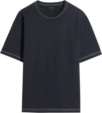 Christophe Lemaire Homme, Tops, Noir, Taille: M T-Shirt Court Ample
