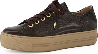 Paul Green Damen, Frauen Low-Top Sneaker,Halbschuhe,straßenschuhe,Strassenschuhe,Sportschuhe,Freizeitschuhe,Turnschuhe,Braun (Calf/Moro),40 EU / 6.5 UK