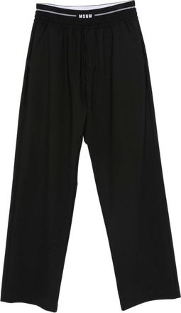 Msgm Msgm, Homme, Pantalons, Noir, Taille: M Wide Pantalons
