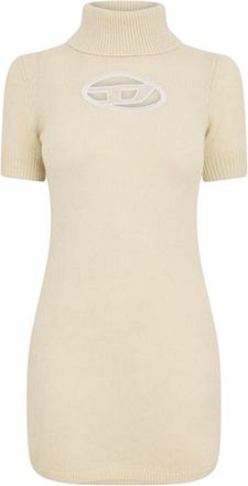 Diesel Argaret Minikleid f&uuml;r Damen, Rollkragen, Bodycon (Silbergr&uuml;n)