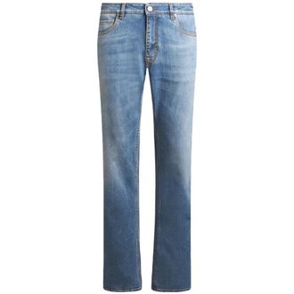 Etro Blaue Denim Gerades Jeans Roma - - Jeans - Herren - Blau - W34