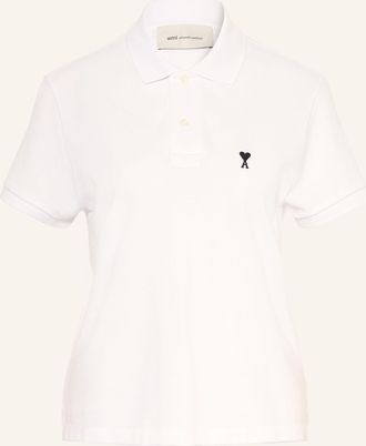 Ami Ami Paris Piqu&eacute;-Poloshirt weiss