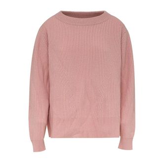 Malo Luxuri&ouml;ser Rosa Cashmere Top - - Knitwear - Damen - Rosa - L
