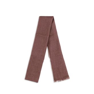 Brunello Cucinelli Silk and Cashmere Scarf - Bordeaux