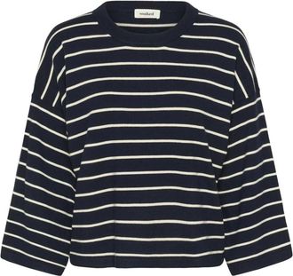 Soaked In Luxury Femme, Pulls, Bleu, Taille: 42 FR Maille ras du cou