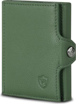 Von Heesen Slim Wallet mit RFID Schutz - Geldb&ouml;rse Herren klein - Mini Geldbeutel Damen Portmonee - Kartenetui Echtleder Karten Portemonnaie - Leder Kreditkarten