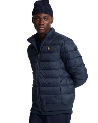 Lyle & Scott Funnel Neck Wadded Jacket Dark Navy L