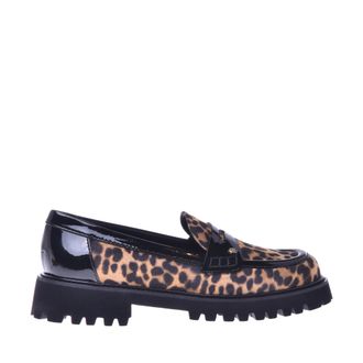 Baldinini Loafer - MOCASSIN BALDININI - Gr. 36,5 (EU) - in Leopardfarben - f&uuml;r Damen