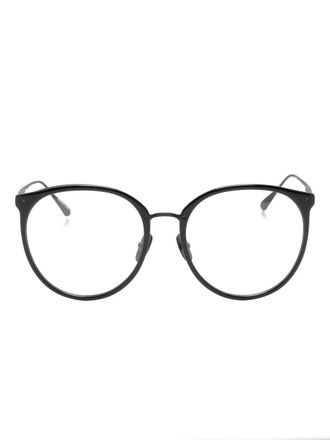 Linda Farrow lunettes de vue Calthorpe &agrave; monture ovale - Noir