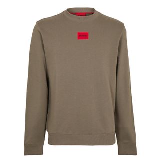 HUGO BOSS Hugo - Diragol Sweatshirt f&uuml;r Herren, Rundhalsausschnitt (Mittelgrau)