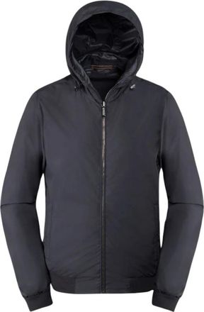 Moorer Homme, Vestes, Bleu, Taille: 4XL Dennys Reversible Sweat &agrave; capuche