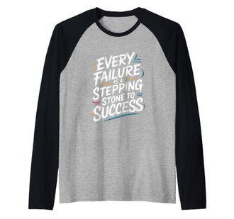 Generic Every Failure is A Stepping Stone to Success - Zitat Raglan