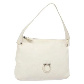 Ferragamo Sac bandouli&egrave;re Pre-owned - Femme - Pre-owned - Blanc - Taille: ONE Size