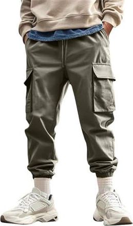 Generic Pantalon de surv&ecirc;tement respirant pour homme - Coupe d&eacute;contract&eacute;e - Pour le sport et les loisirs - Taille &eacute;lastique - L&eacute;ger et confortable, Vert, 3XL