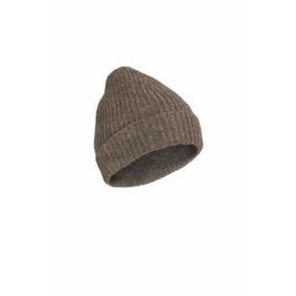 Isabel Benenato Isabel Benenato, unisex, Accessoires, Brun, Taille: ONE Size Yak Beanie